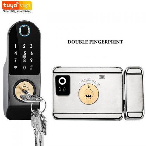 Khóa cửa vân tay 2 chiều Tuya SG01D – SmartV
